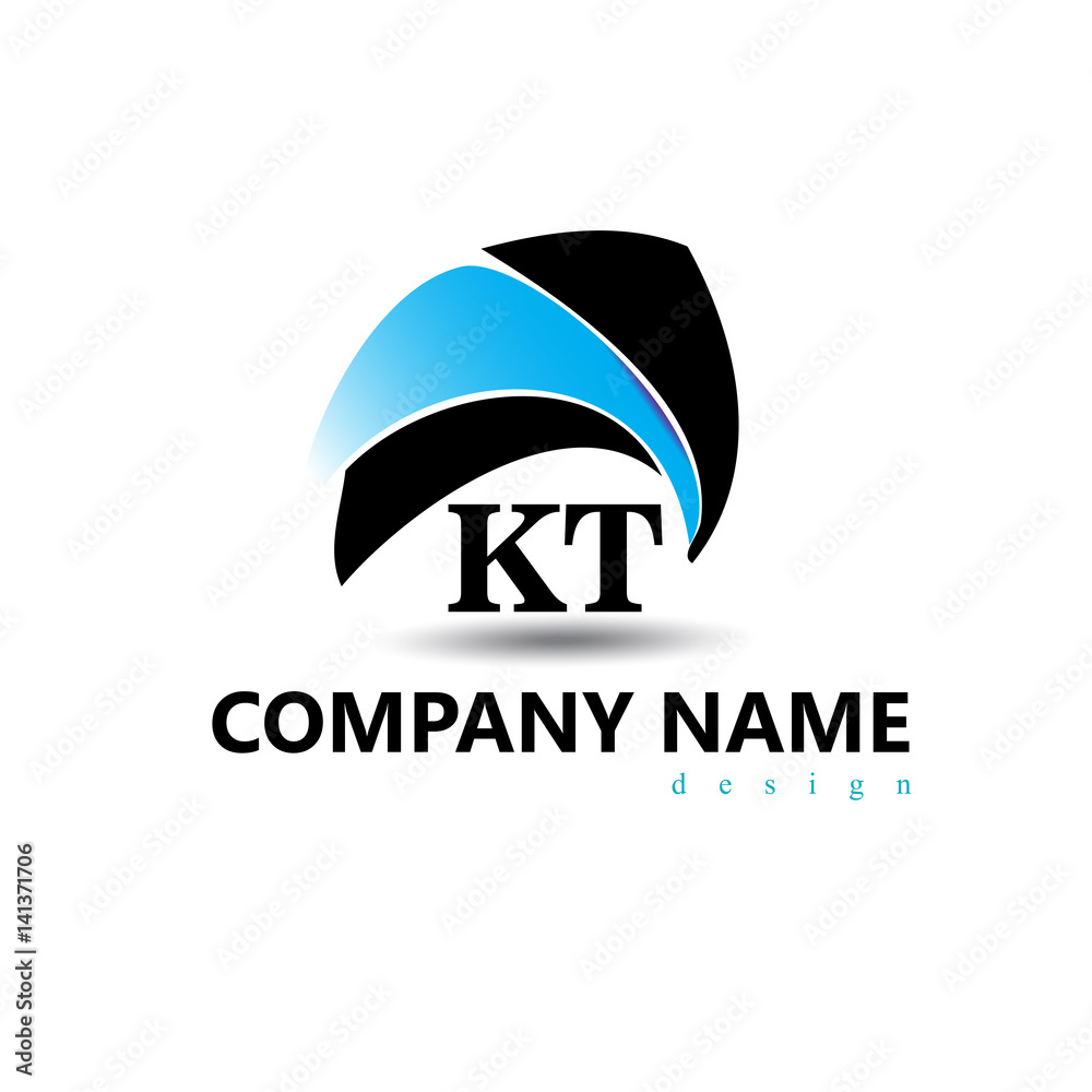 KT Letter Logo Design.Sign.Symbol.Typography Stock Vector | Adobe Stock