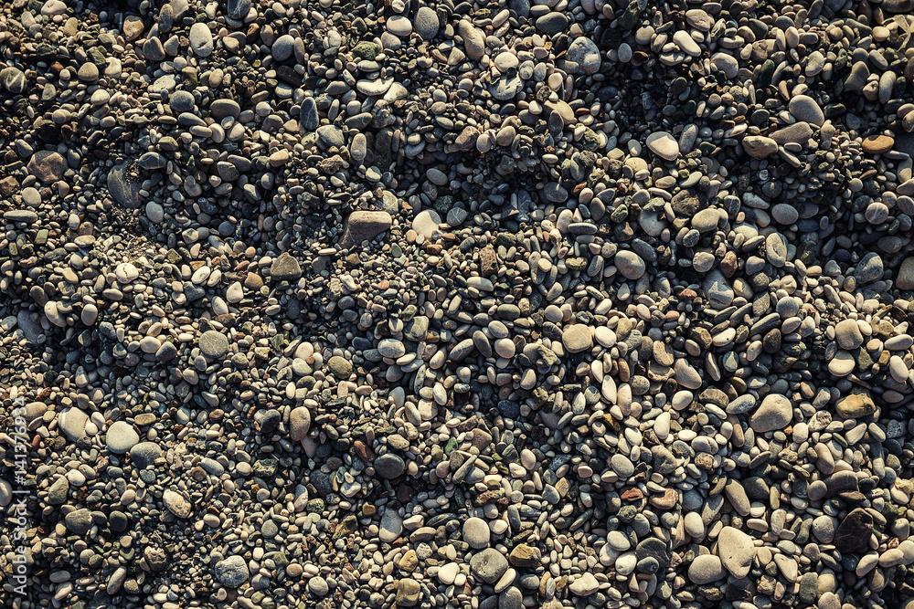 stones and sea,Pebble beach texture,wall pattern of gravel stone ...