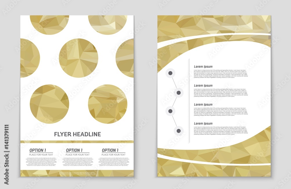 Abstract vector layout background set. For art template design, list ...