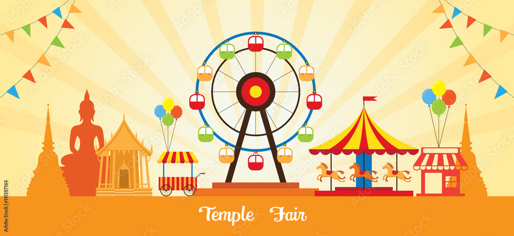 Thai Temple Fair, Thailand Festival and Event in Buddhism Place ...