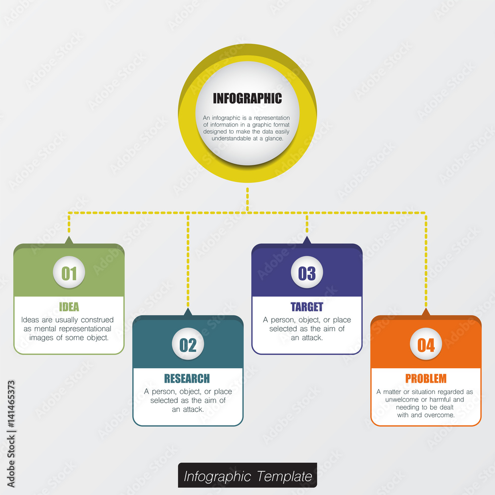 infographic design in purple/green/orange colour. Stock Vector | Adobe ...