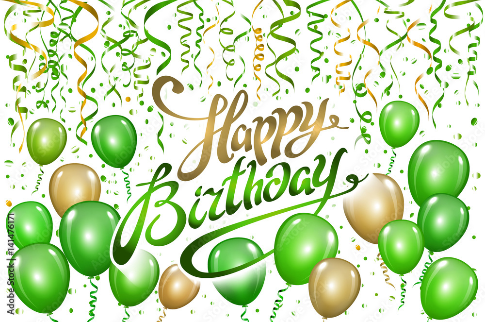 Happy Birthday typography vector design for greeting cards and poster ...
