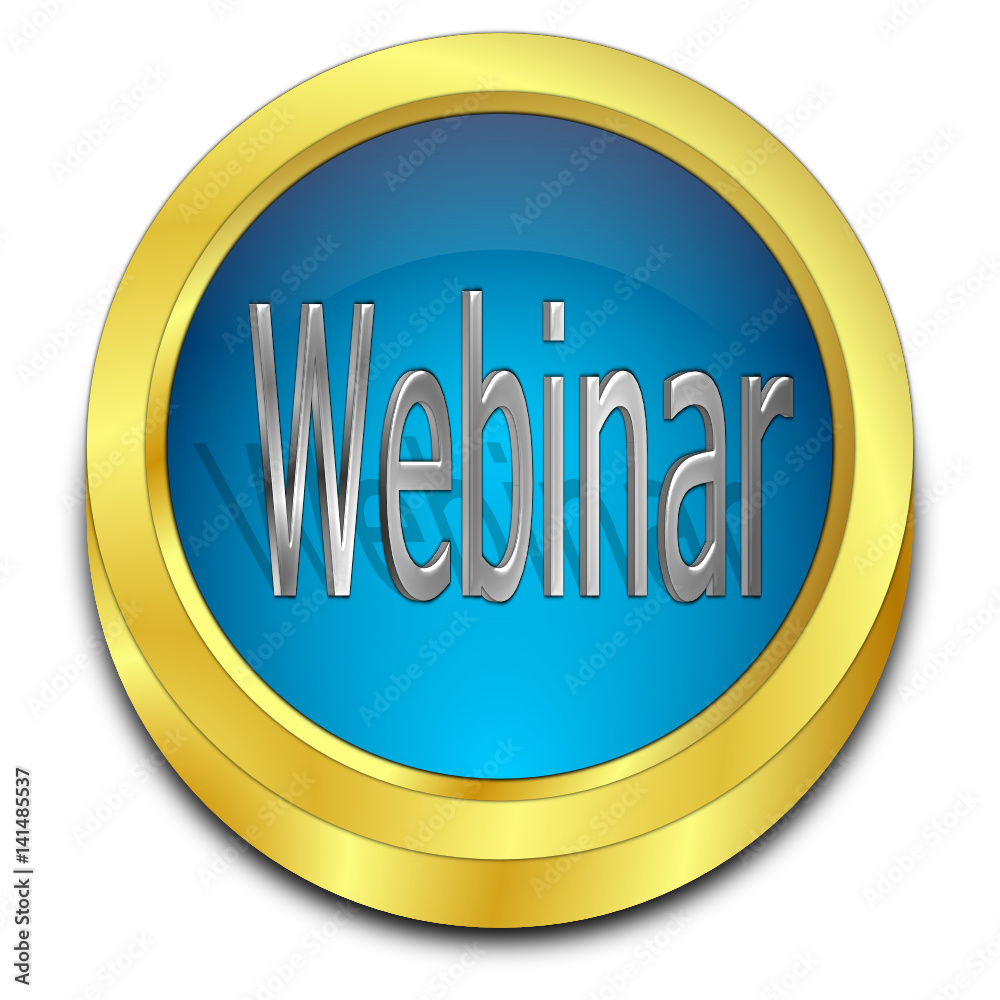 Webinar Button - 3D illustration Stock Vector | Adobe Stock