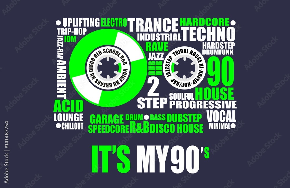 Poster Music poster or banner design with cassette style – Wall Art ...