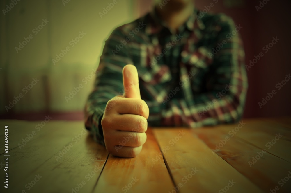 Hand symbol to superlative, Very good symbol Stock Photo | Adobe Stock