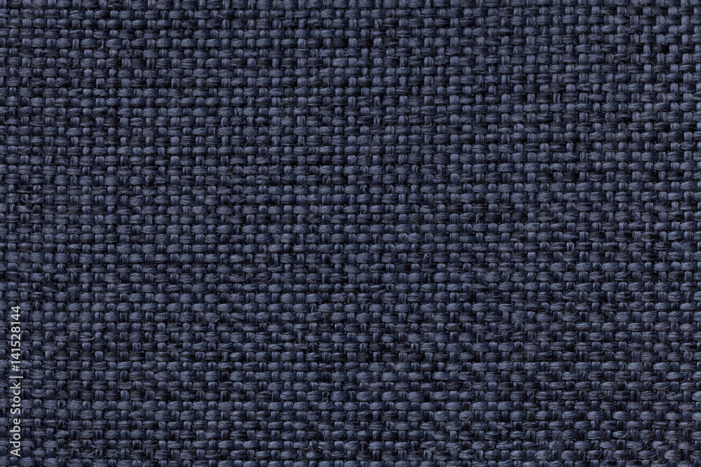 Blue background with braided checkered pattern, closeup. Texture of the ...