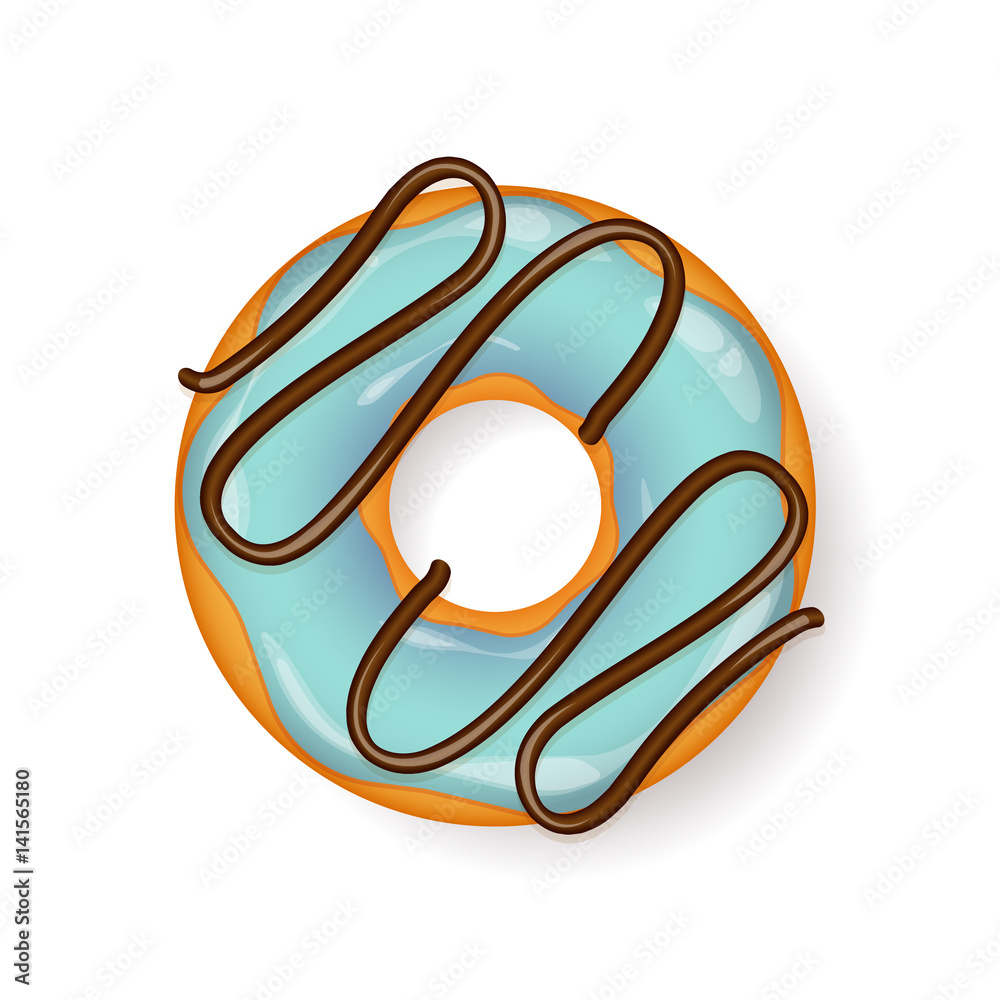 Donut, begel with cream. Cookies,cookie cake. Sweet dessert. with sugar ...