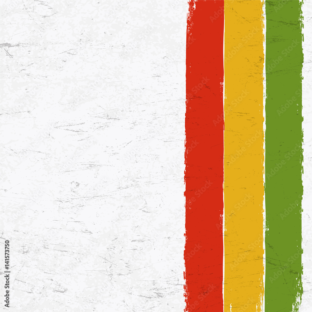 Rasta colors grunge background. Abstract template use for Rastafarian ...