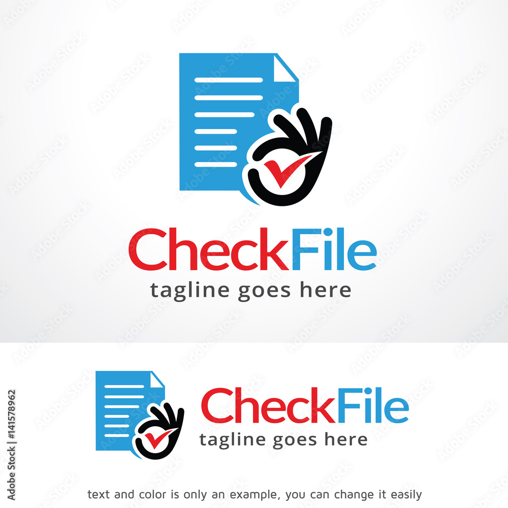 Check File Logo Template Design Vector, Emblem, Design Concept ...