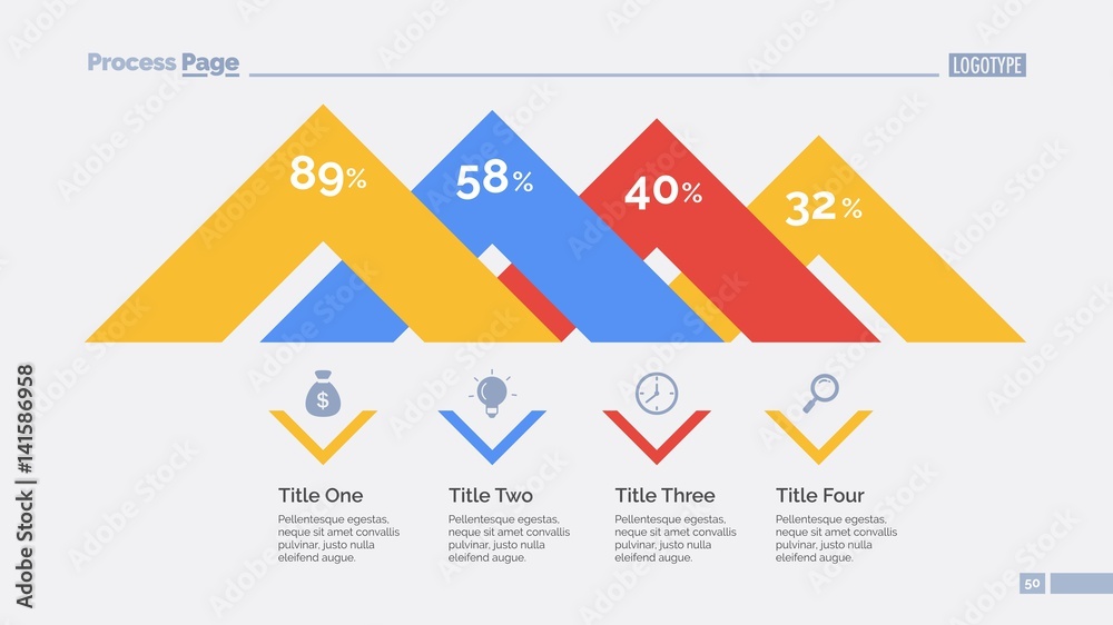 Angles Diagram Slide Template Stock Vector | Adobe Stock