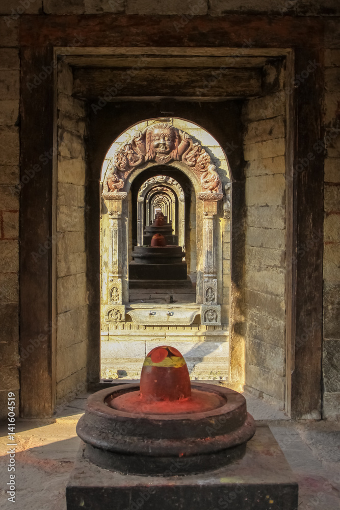 Chaitya - worship halls, Pashupatinath Temple, Kathmandu, Nepal Stock ...