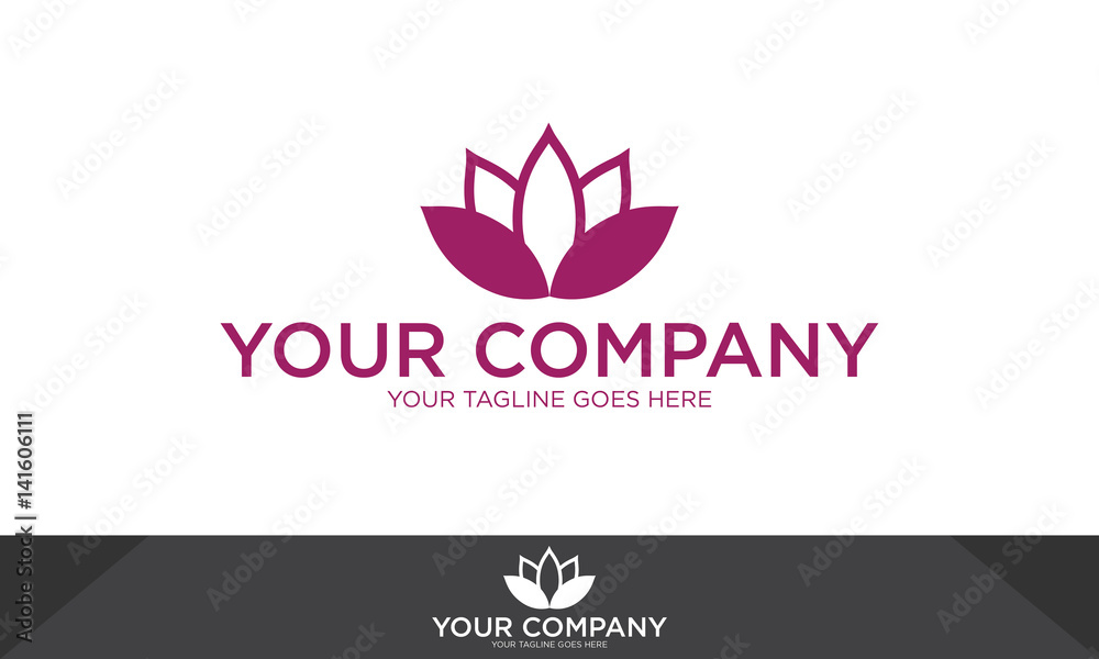 Lotus flower logo, lotus flower vector, lotus flower logo template ...