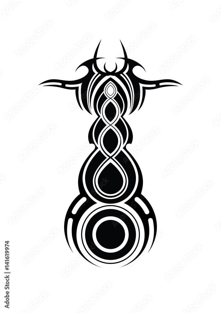 Abstract Pendulum Tattoo Stock Illustration Adobe Stock