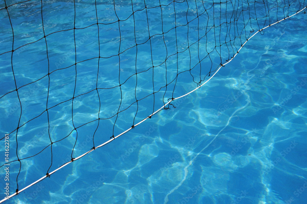 Water Polo net in swimming pool Stock Photo | Adobe Stock