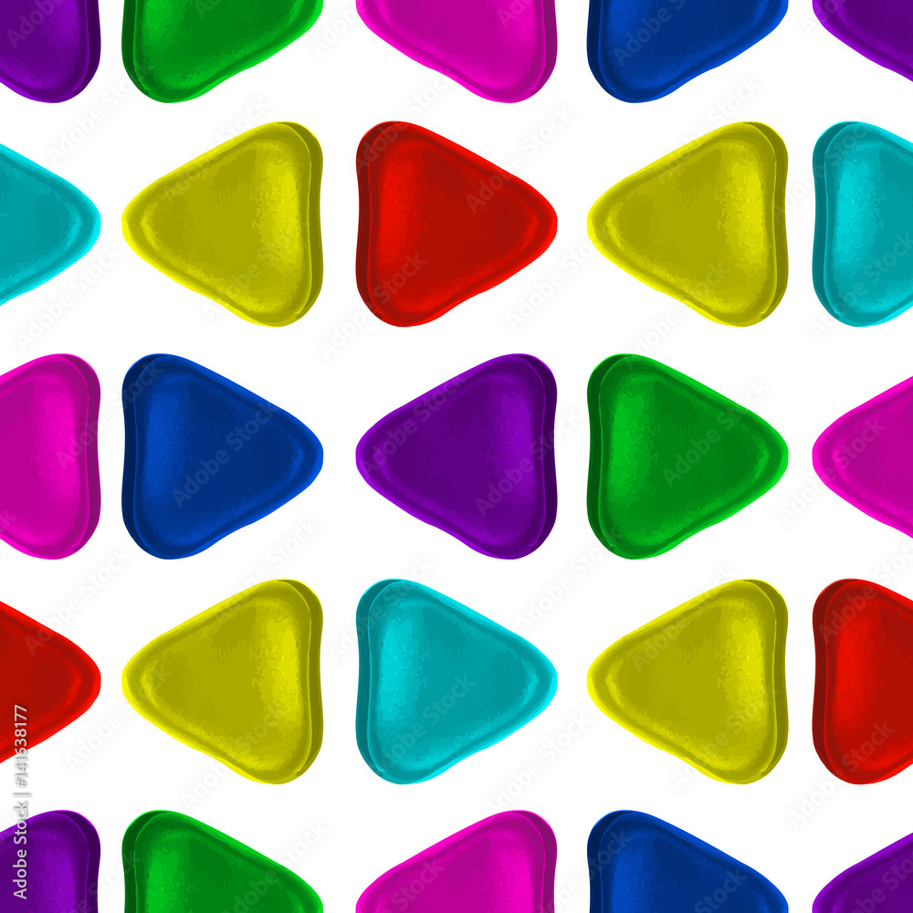 Seamless vector pattern made up of geometric shapes clay. Stock Vector ...