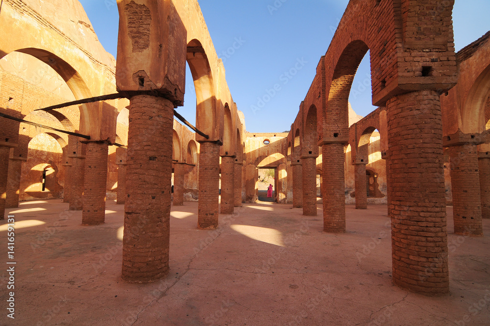 Mosque of the Khatmiyah Sufi sect at the base of the Taka Mountains in ...