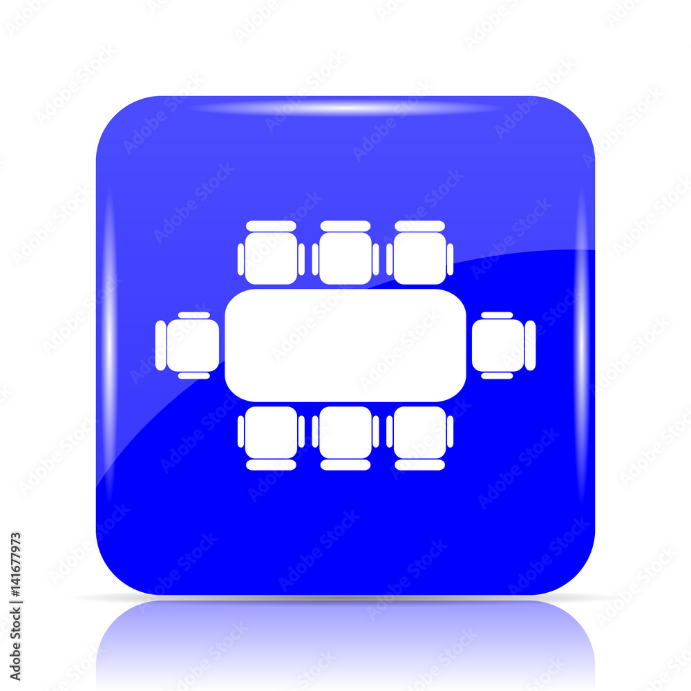 Business meeting table icon Stock Illustration | Adobe Stock