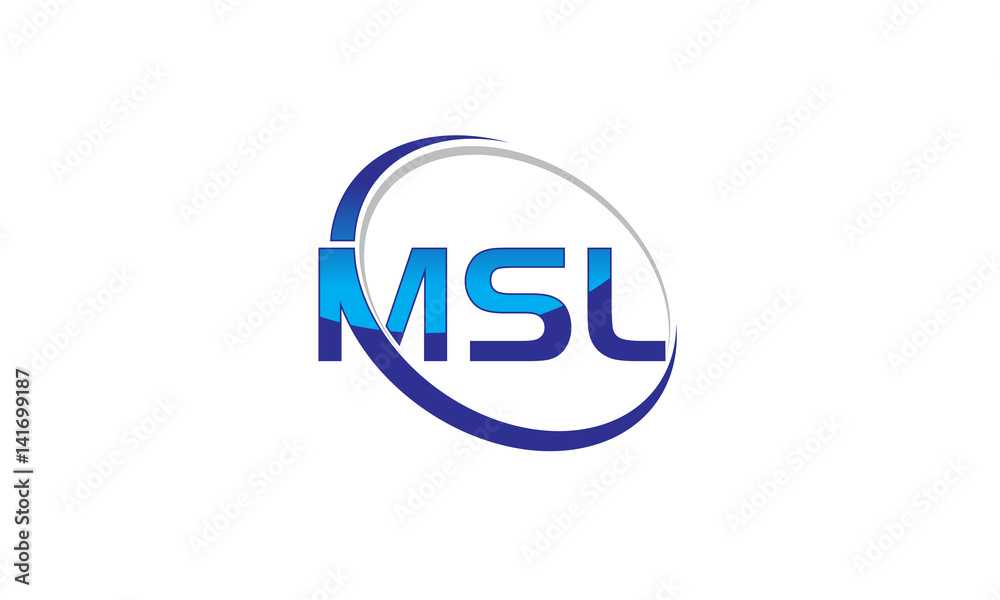 Letter MSL Modern Logo Stock-Vektorgrafik | Adobe Stock