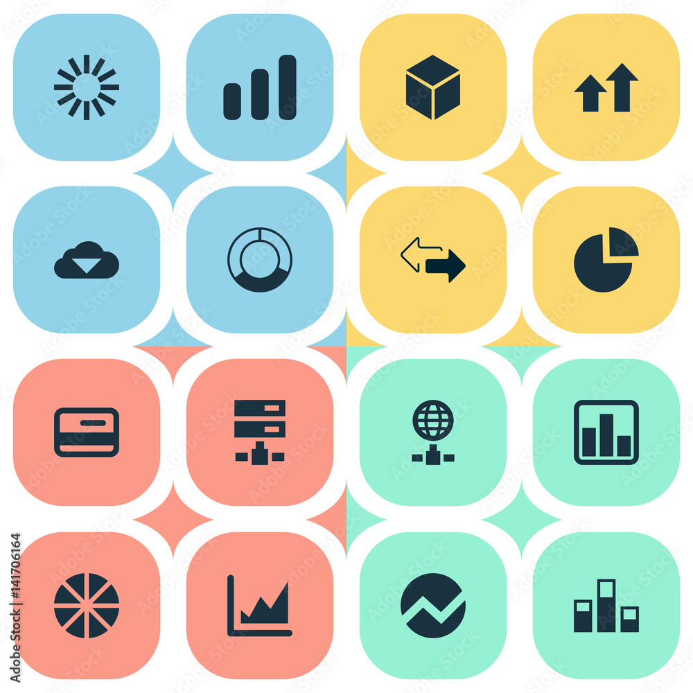 Vector Illustration Set Of Simple Information Icons. Elements Double ...