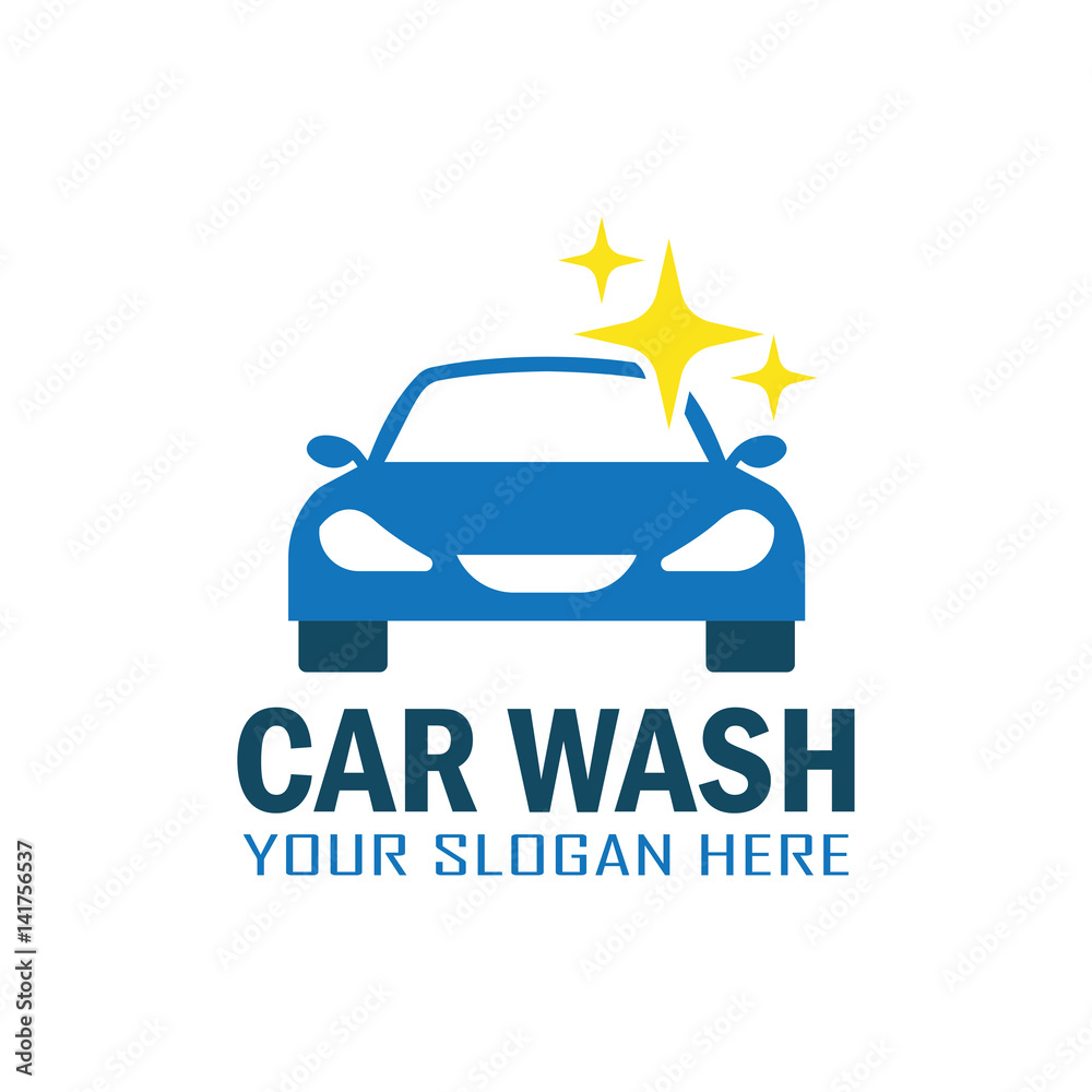 car wash service logo with text space for your slogan, vector ...