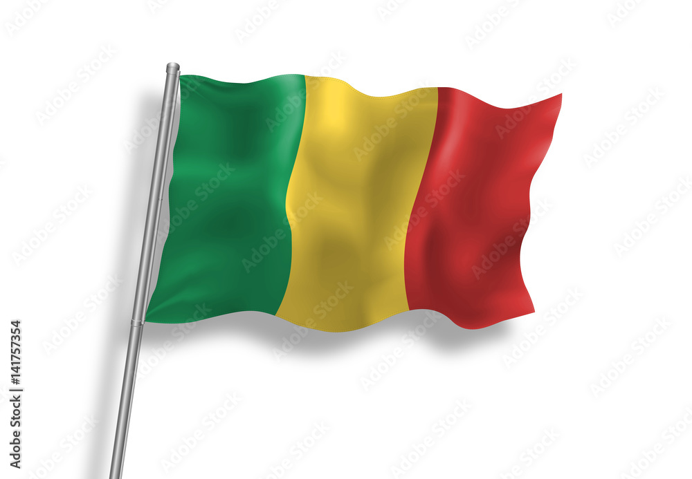 Drapeau du Mali en qualité vectorielle Stock Vector | Adobe Stock