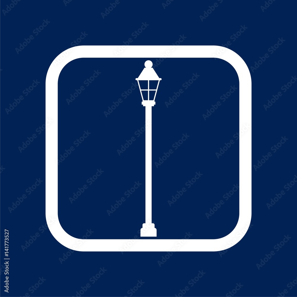 Street lamp icon - Illustration Stock Vector | Adobe Stock