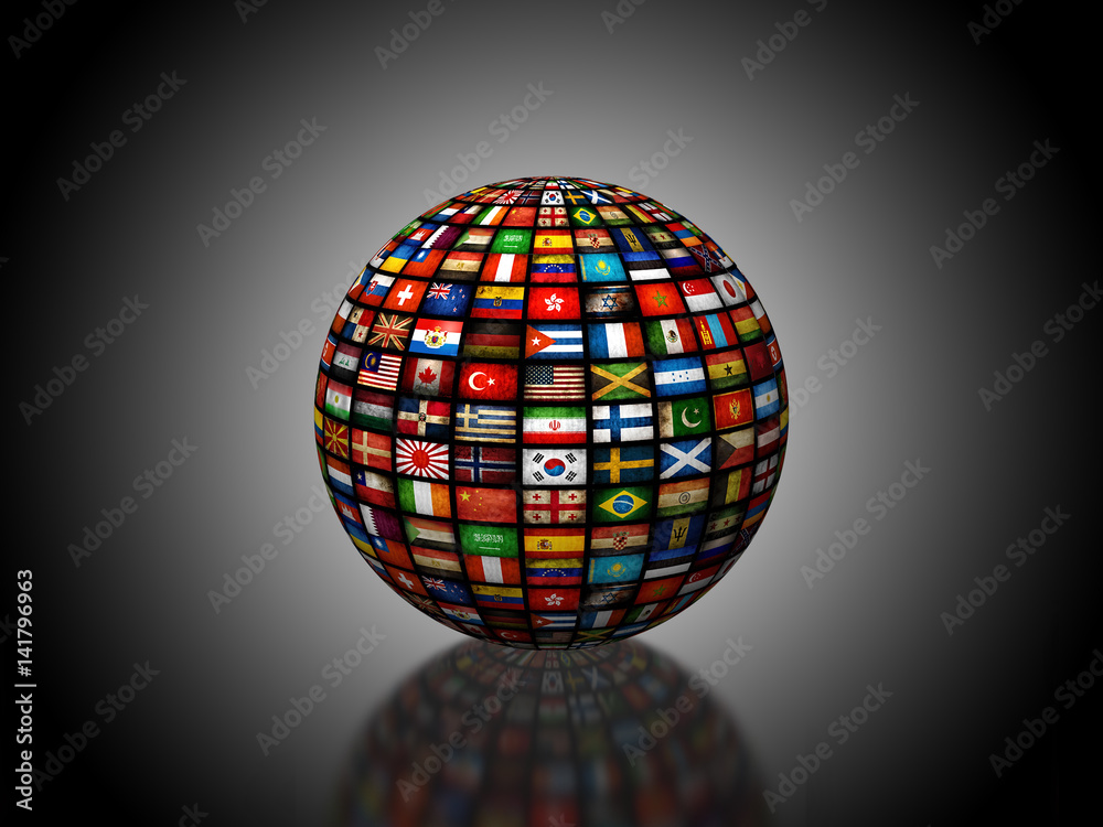 3d World Flags Globe