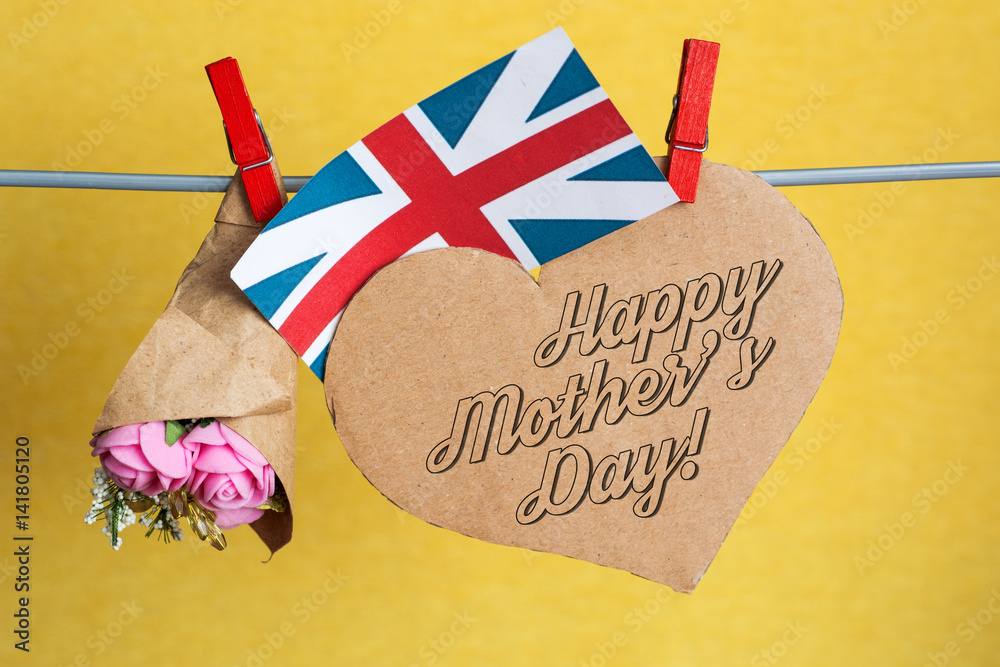 happy mother's day card - mothering sunday uk feast Stock Photo | Adobe ...