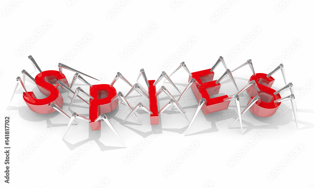 Spies Secret Information Collection Gathering Spying Spiders 3d ...