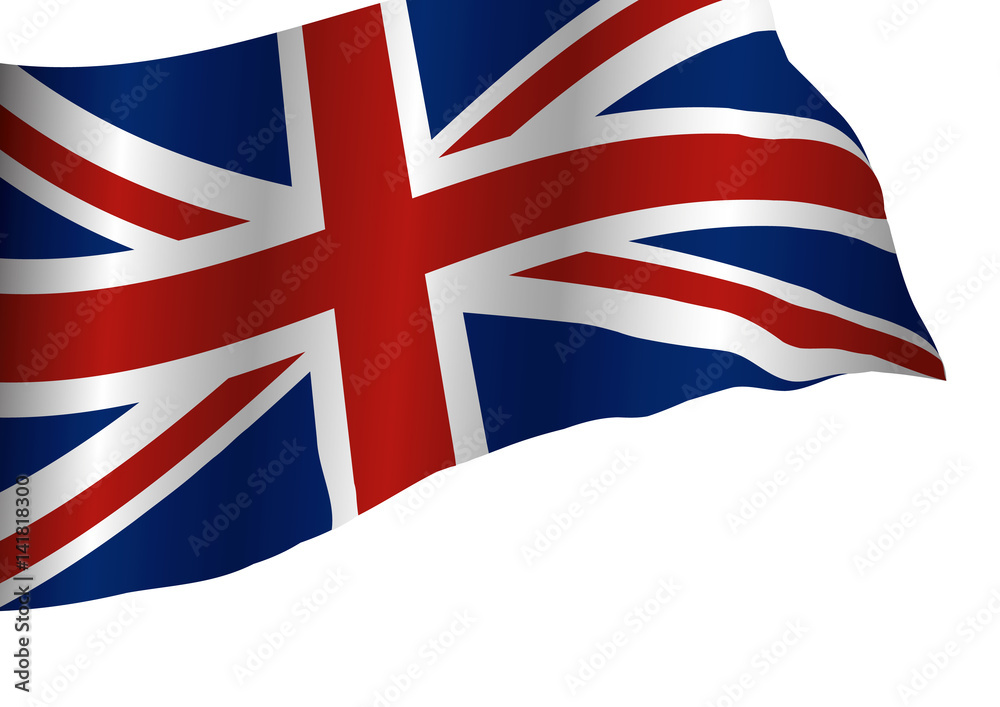 Vector england flag isolated on white background Stock Vector | Adobe Stock