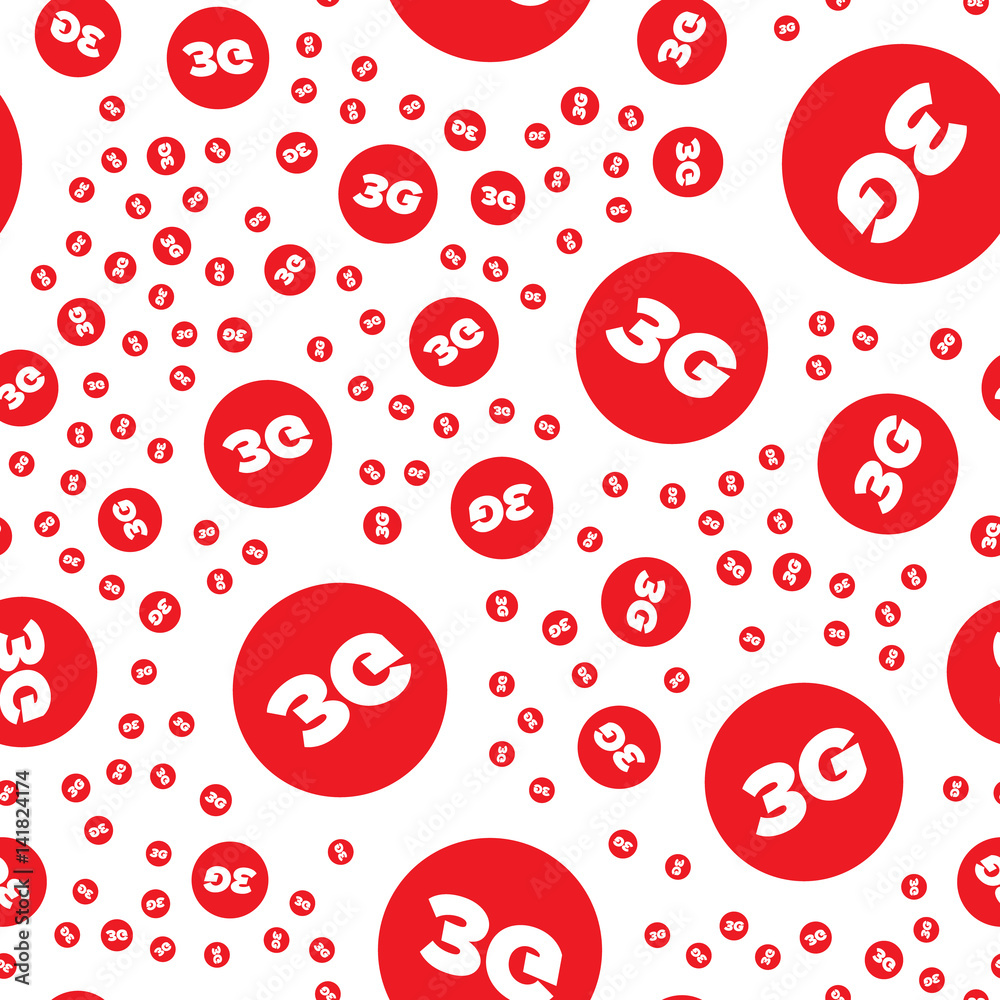3G seamless pattern Stock Vector | Adobe Stock