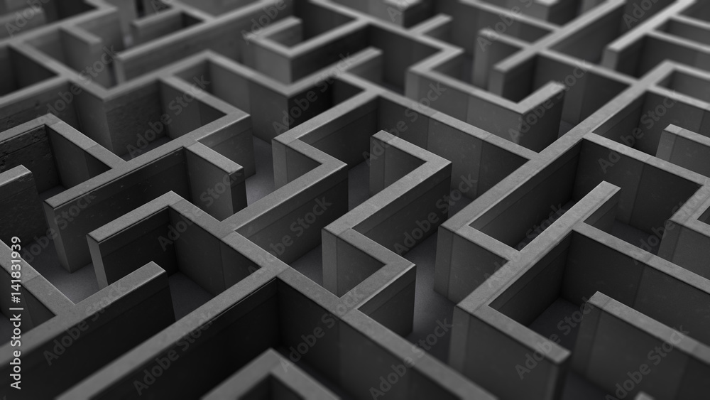 Labyrinth / 3d Stock-Illustration | Adobe Stock