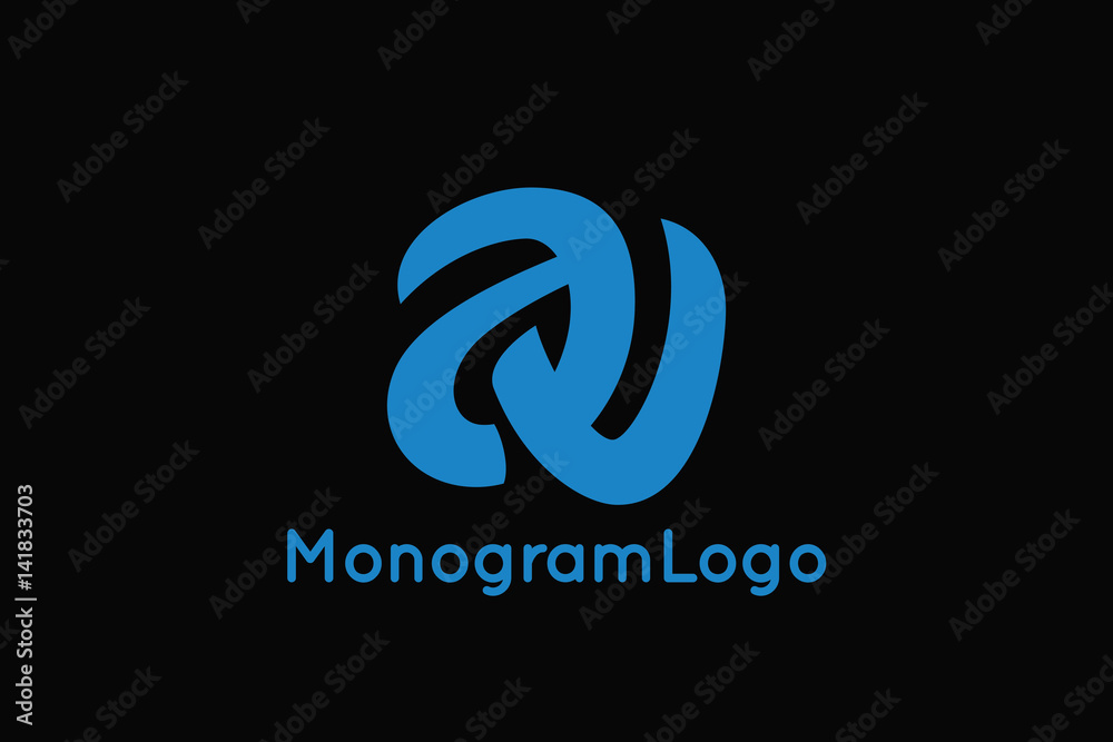 Letter A and V Monogram Logo Design Vector Stock Vector | Adobe Stock