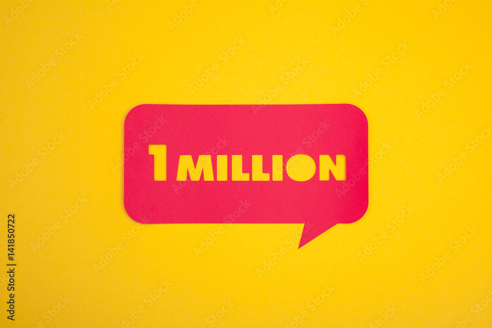 The 1 million sign Stock-Illustration | Adobe Stock