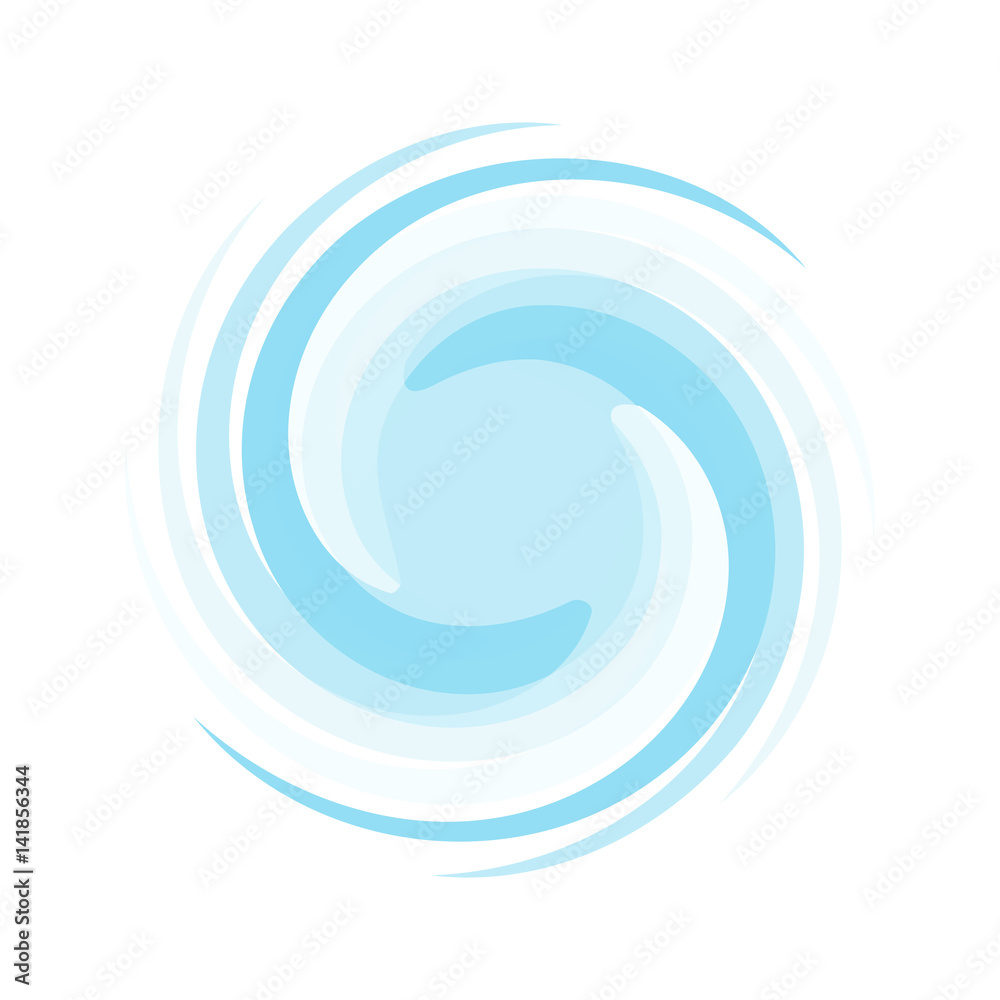 Abstract blue round template for the logo. Blobs for creating banners ...