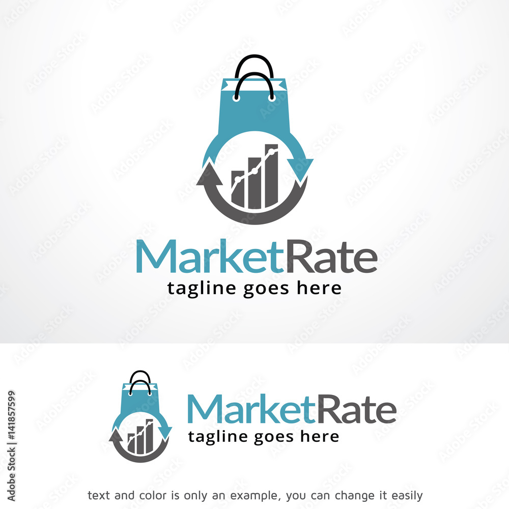 Market Rate Logo Template Design Vector Emblem Design Concept market-rate-logo-template-design-vector-emblem-design-concept