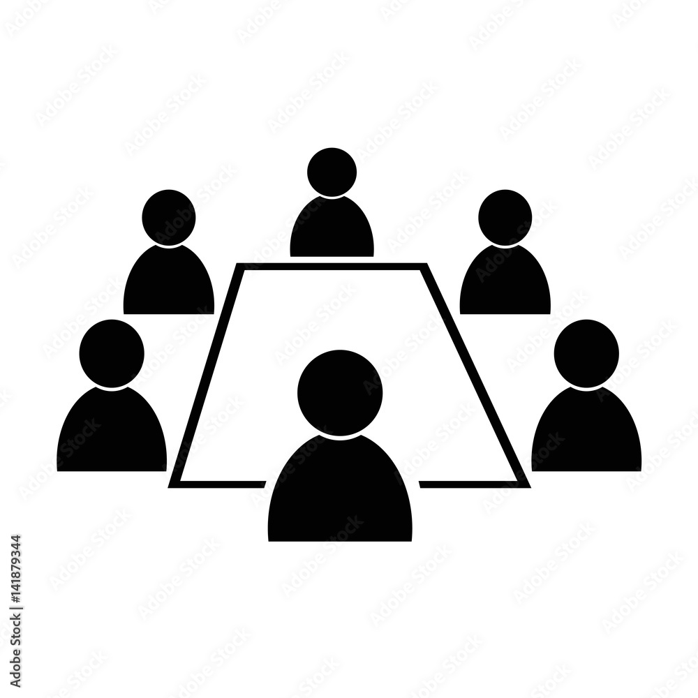 Conference icon vector de Stock | Adobe Stock