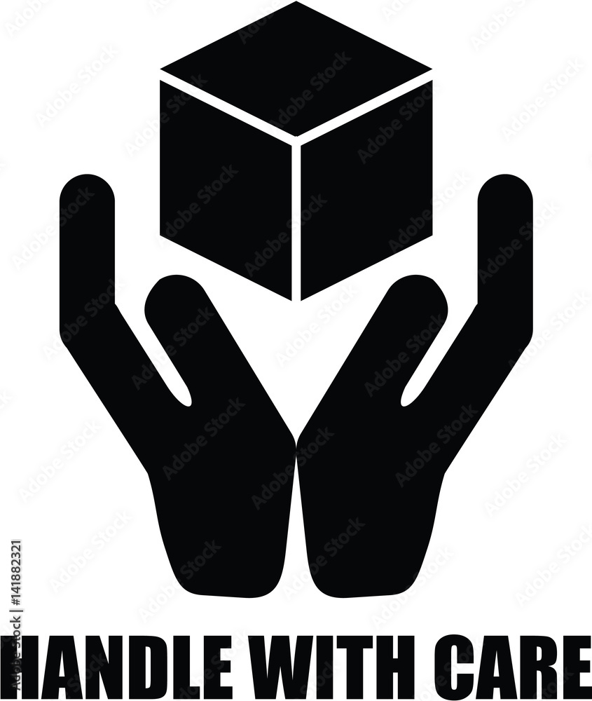 handle with care Stock Illustration | Adobe Stock