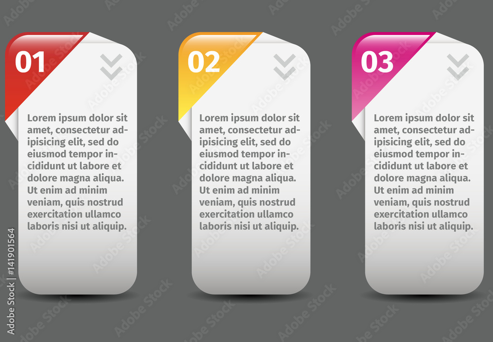 Colorful Numbered Step Business Infographic Template Stock Template ...