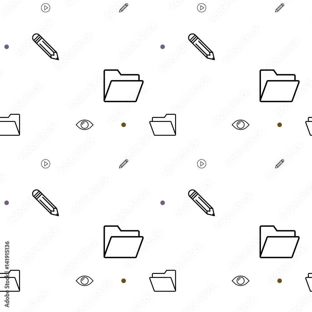 Seamless icon pattern background. Abstract background texture with ...