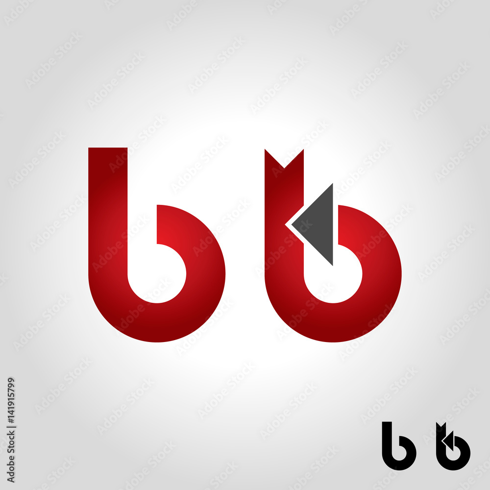 letter b logo, icon and symbol vector illustration Stock Vector | Adobe ...