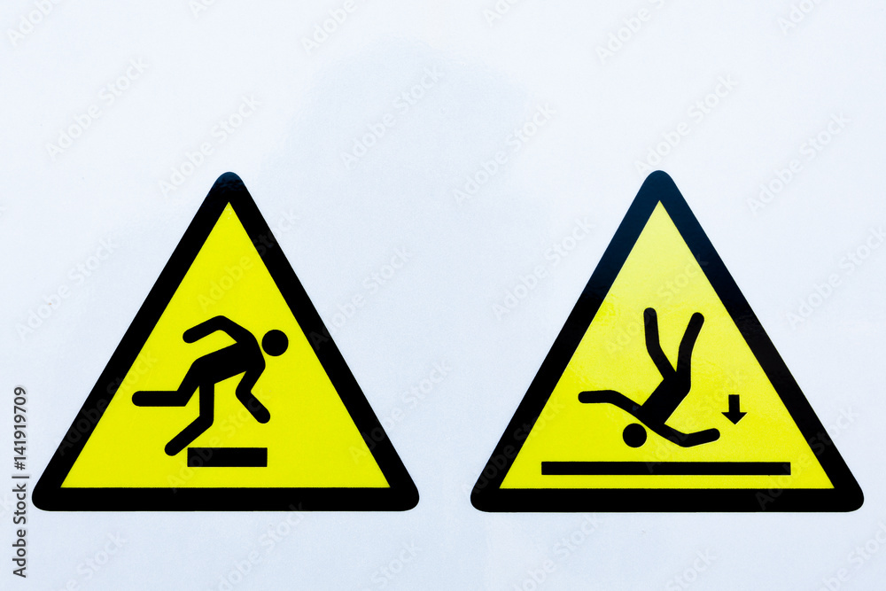 Collection of warning signs Stock Photo | Adobe Stock