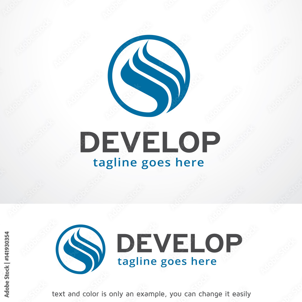 Develop Logo Template Design Vector, Emblem, Design Concept, Creative ...