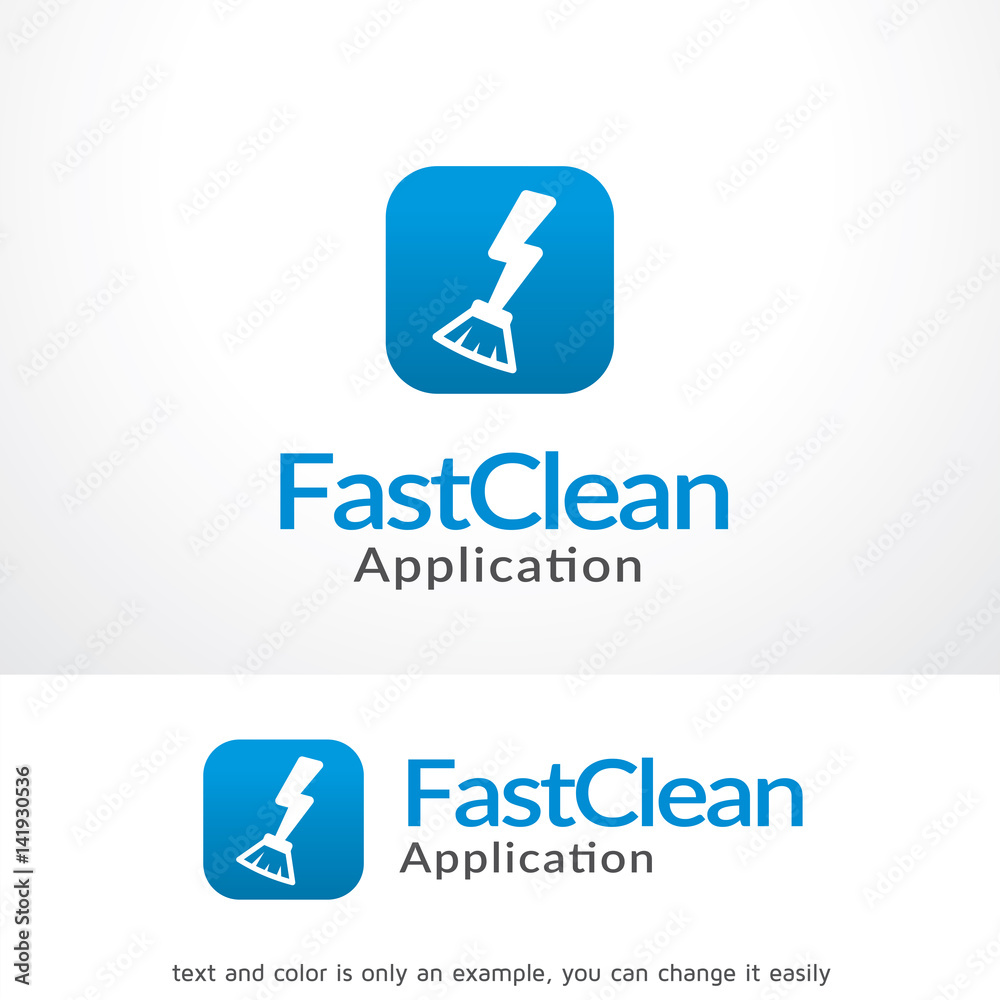Fast Clean Logo Template Design Vector, Emblem, Design Concept ...