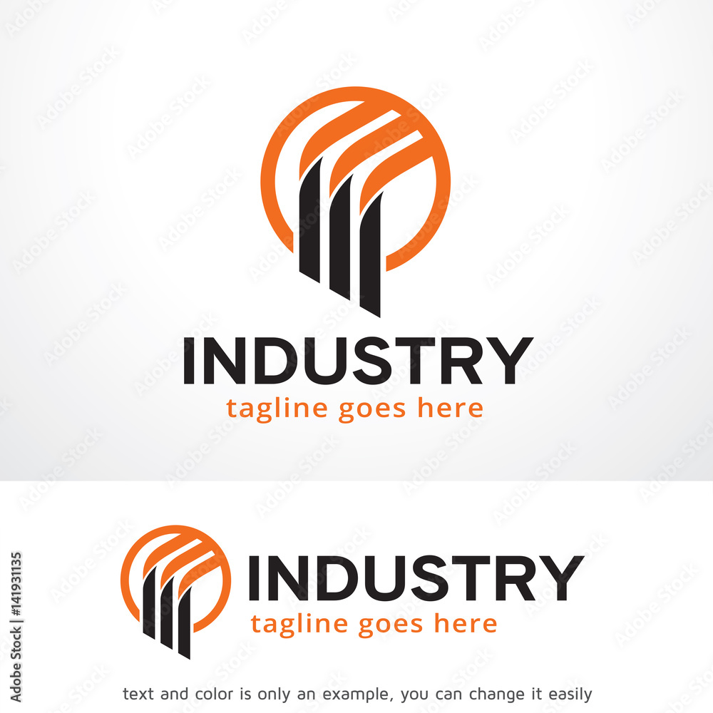 Industry Logo Template Design Vector, Emblem, Design Concept, Creative ...