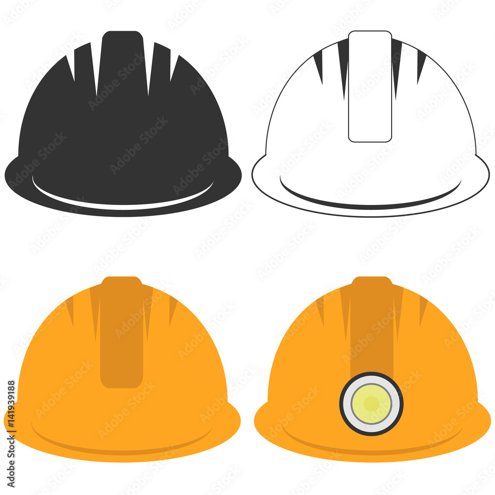 Construction helmet Stock Vector | Adobe Stock