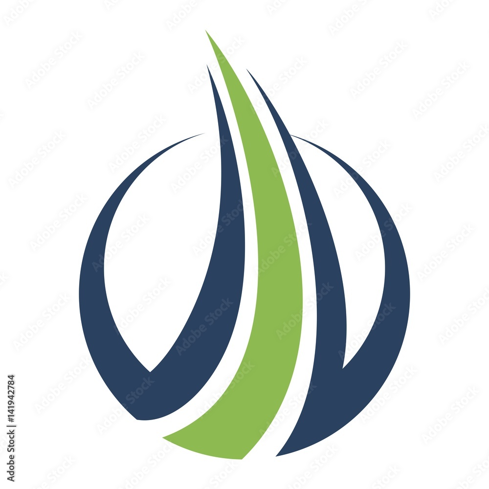 ABSTRACT GREEN ACCOUNTING FINANCIAL MANAGEMENT LOGO DESIGN TEMPLATE ...