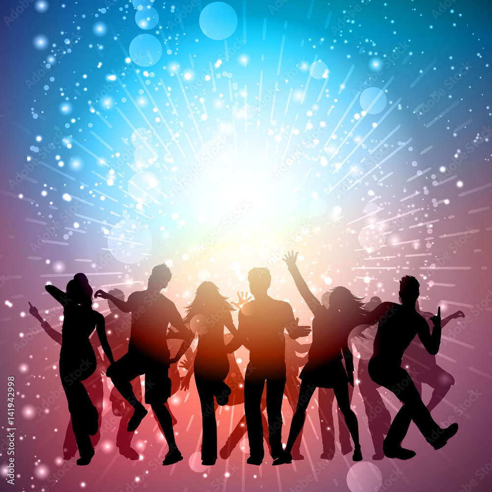 Party crowd background Stock Vector | Adobe Stock