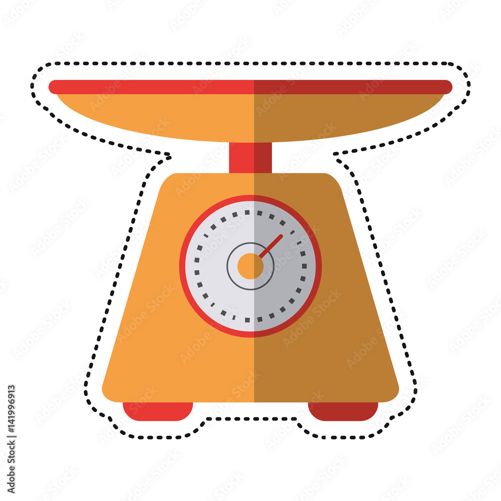 yellow scale food tool healthy vector illustration eps 10 Stock Vector ...