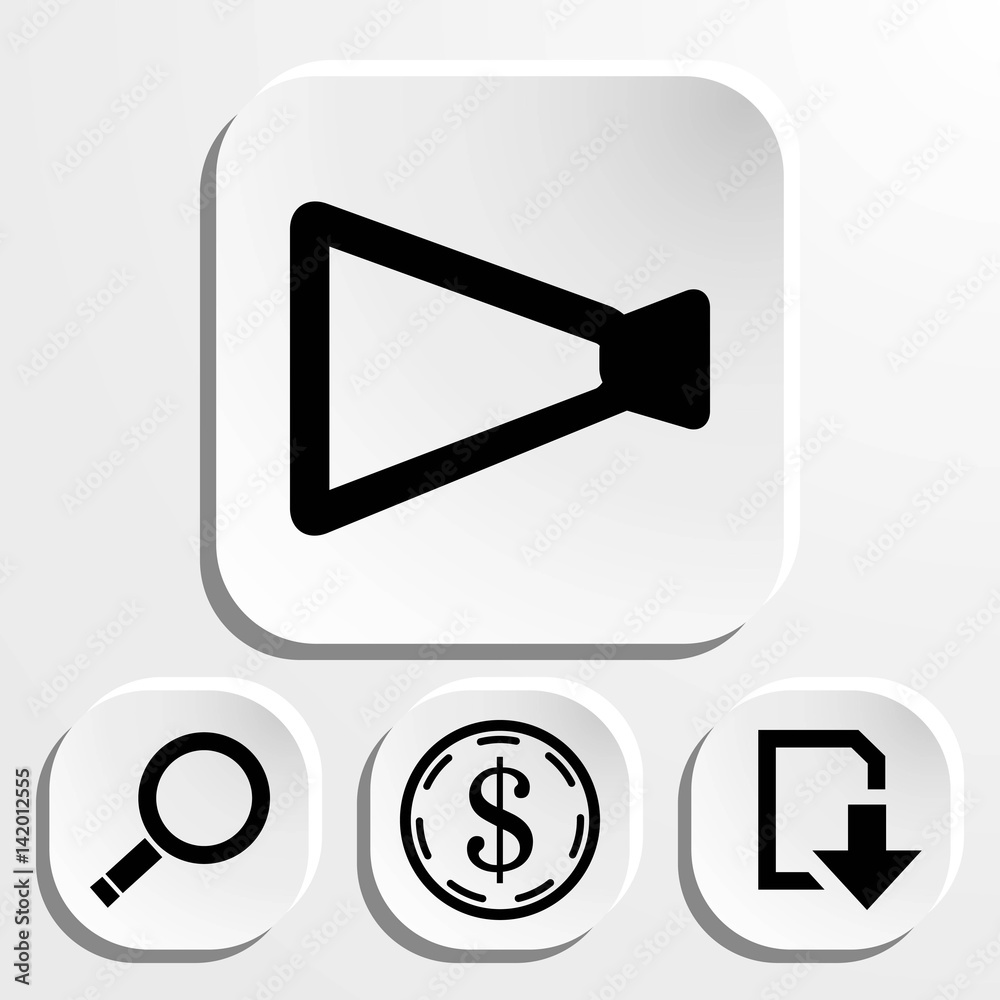 announcement icon stock vector illustration flat design Stock Vector ...